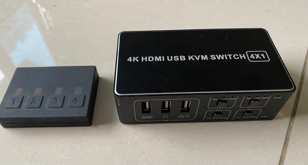 ELEVIEW 4K KVM switch 4x1, Computers & Tech, Parts & Accessories, Other ...