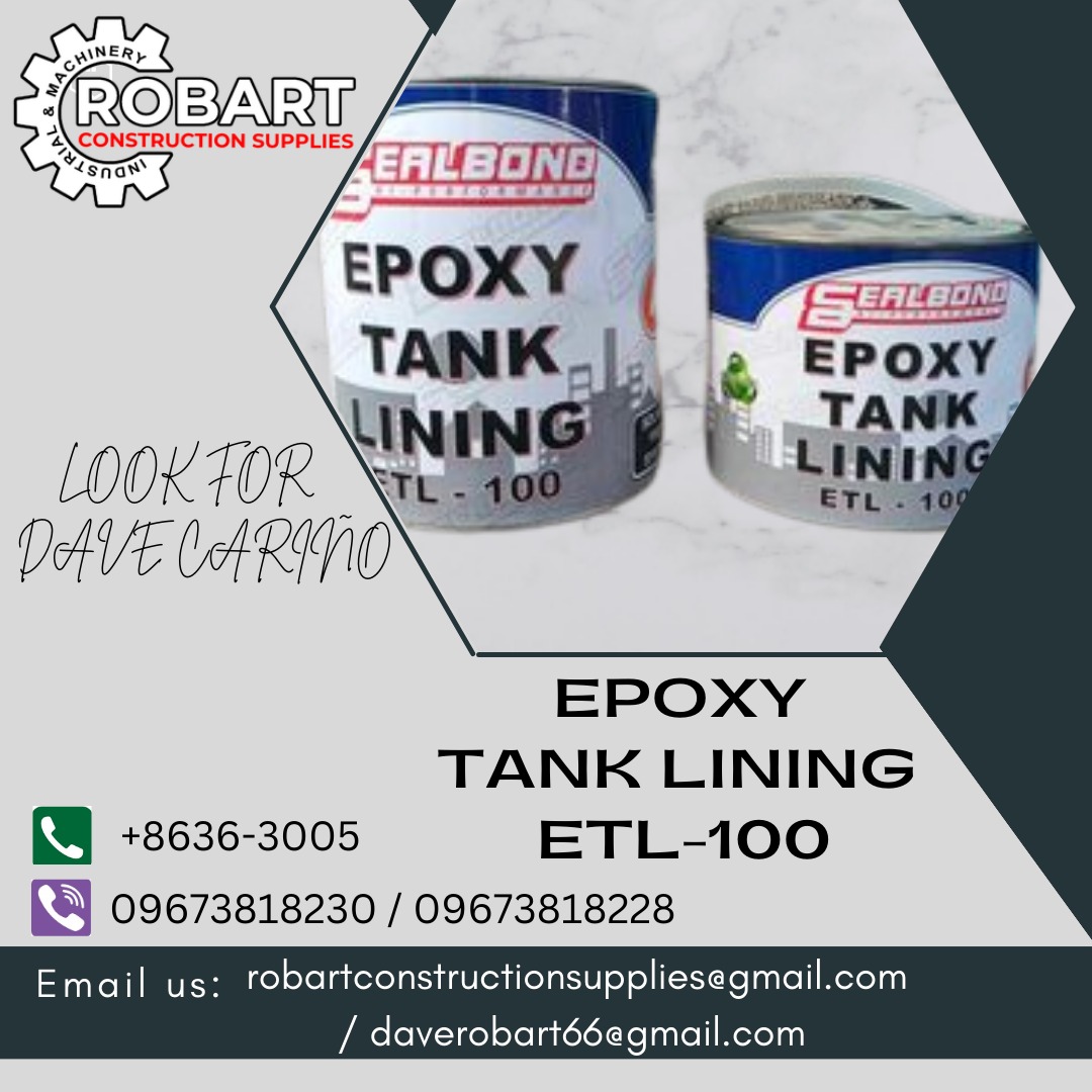 EPOXY TANK LINING ETL-100, Commercial & Industrial, Construction Tools ...