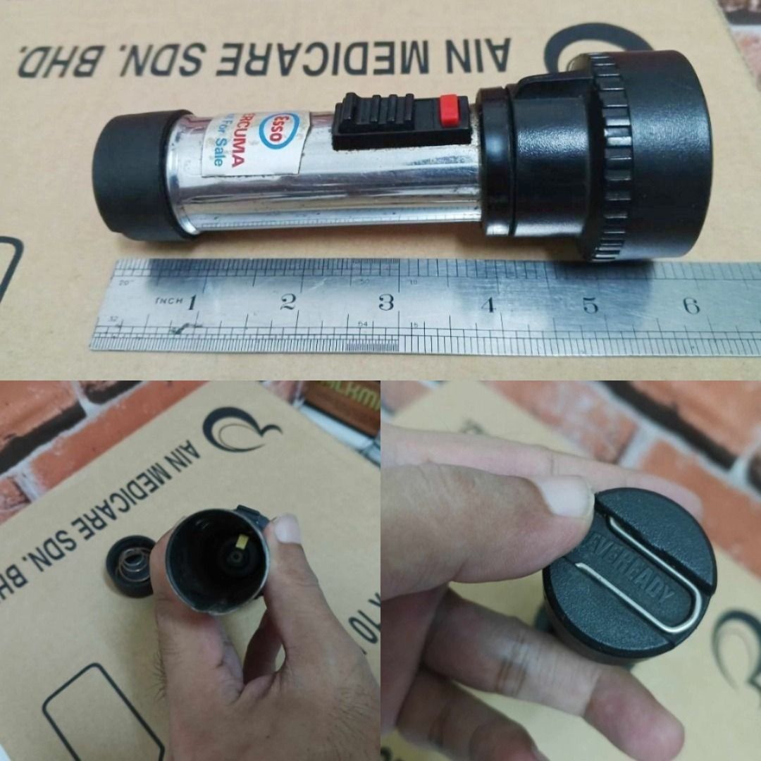 [Esso] Eveready 80s Series Adjustable Torchlight #flashlight, Hobbies ...