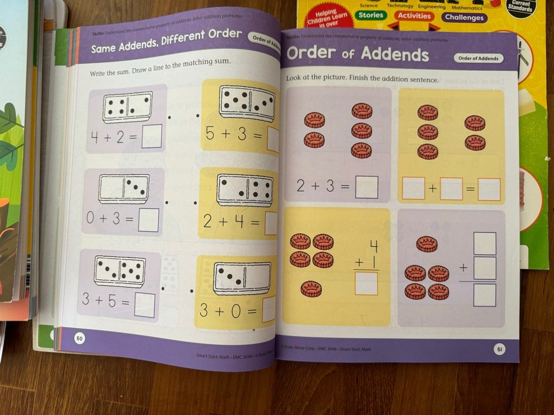 Grade 1 Evan Moor Smart Start STEM&Math&English, Hobbies & Toys, Books ...