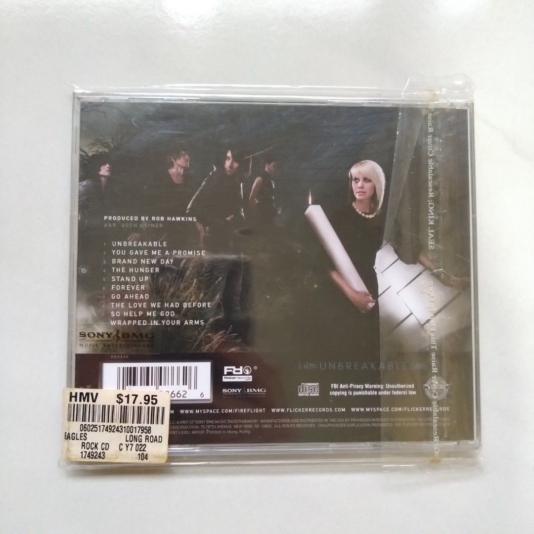 FIREFLIGHT Unbreakable Music CD, Hobbies & Toys, Music & Media, CDs ...