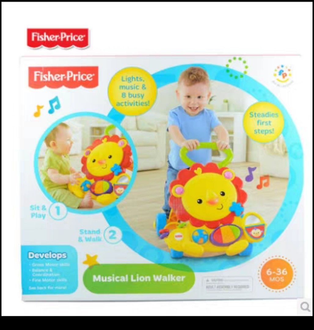 Fisher Price Lion Walker, Babies & Kids, Babies & Kids Fashion on Carousell