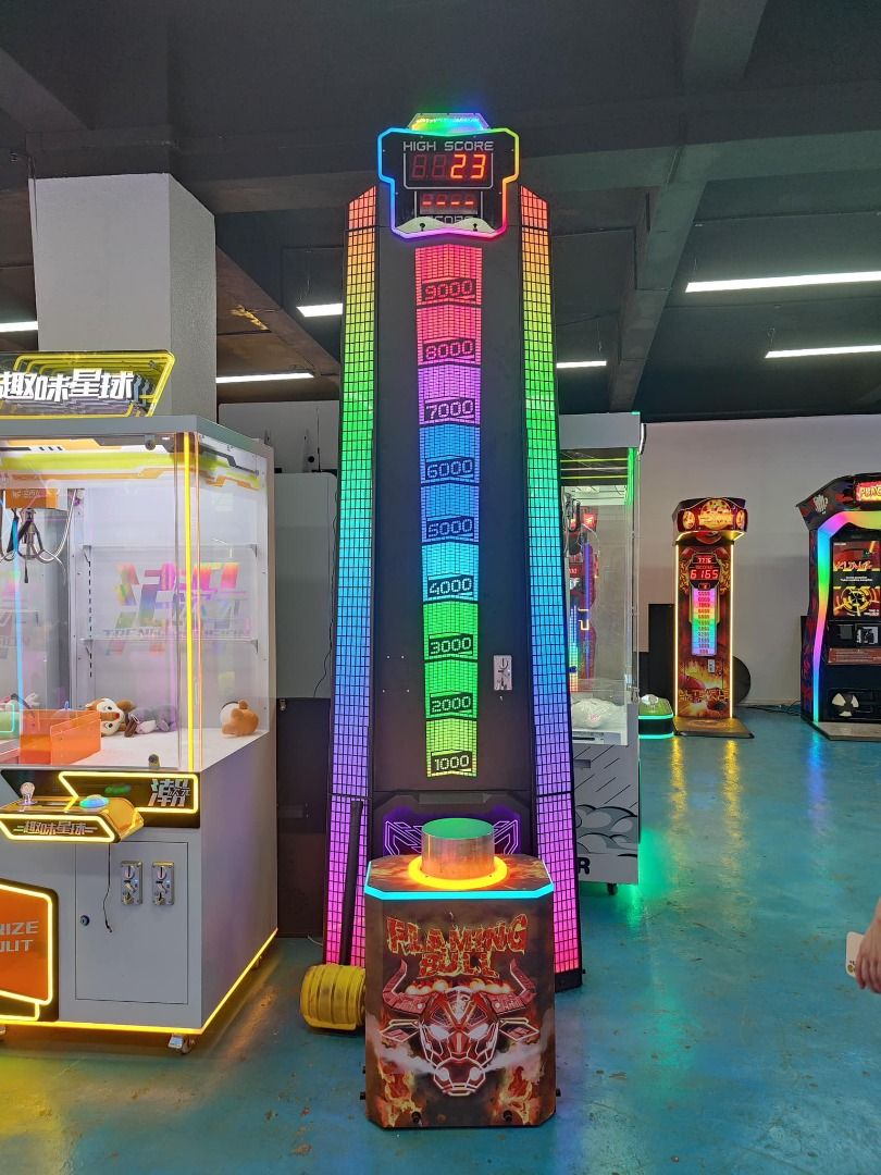 FLAMMING BULL HAMMER ARCADE MACHINE, Hobbies & Toys, Toys & Games on ...