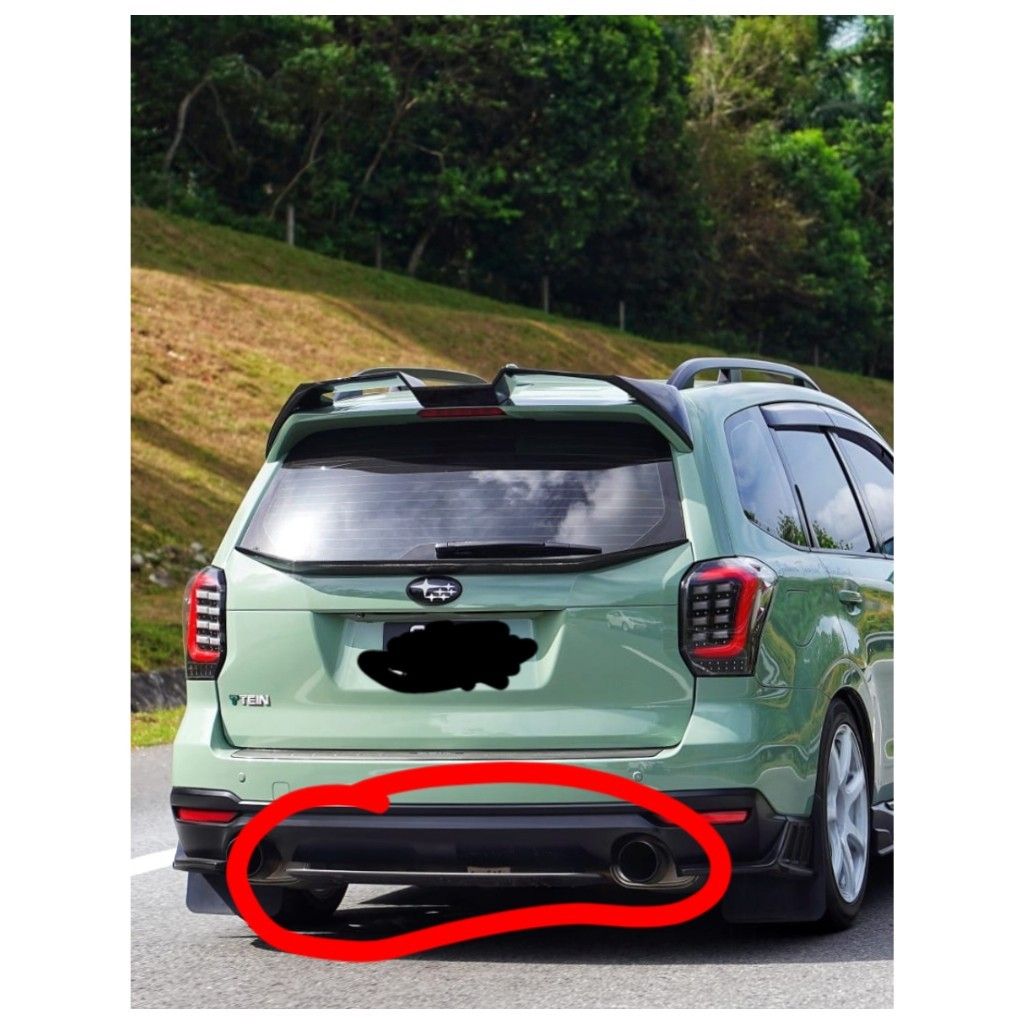 Forester STI Rear Diffuser, Car Accessories, Accessories on Carousell
