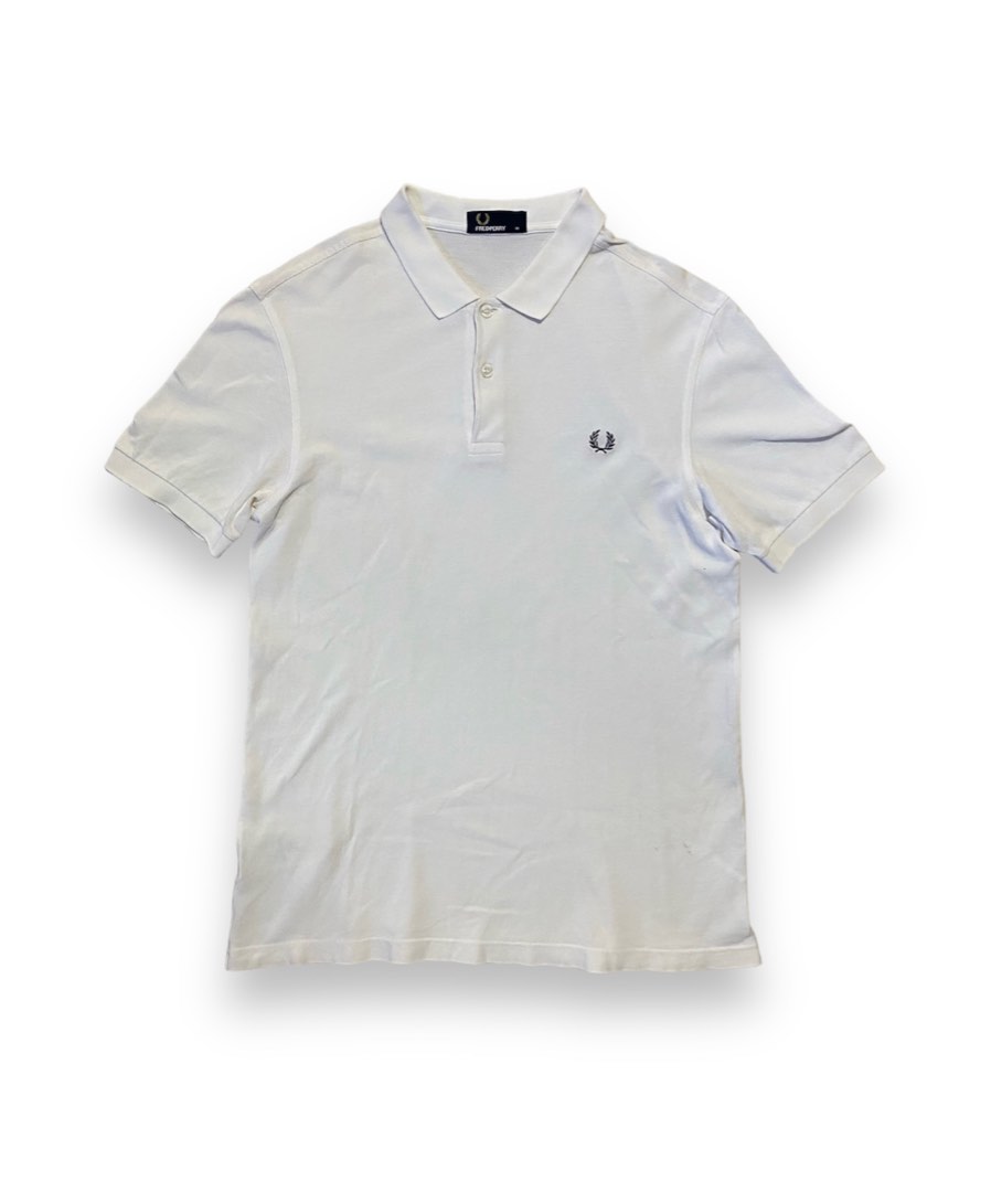 Fred Perry White Polo Shirt, Men's Fashion, Tops & Sets, Tshirts & Polo ...