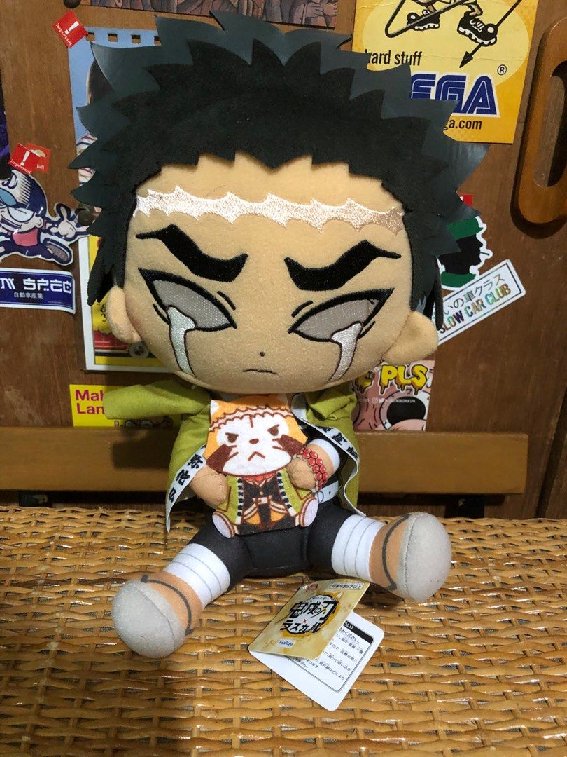 Furyu demon slayer x rascal collab collectible plush toy, Hobbies ...