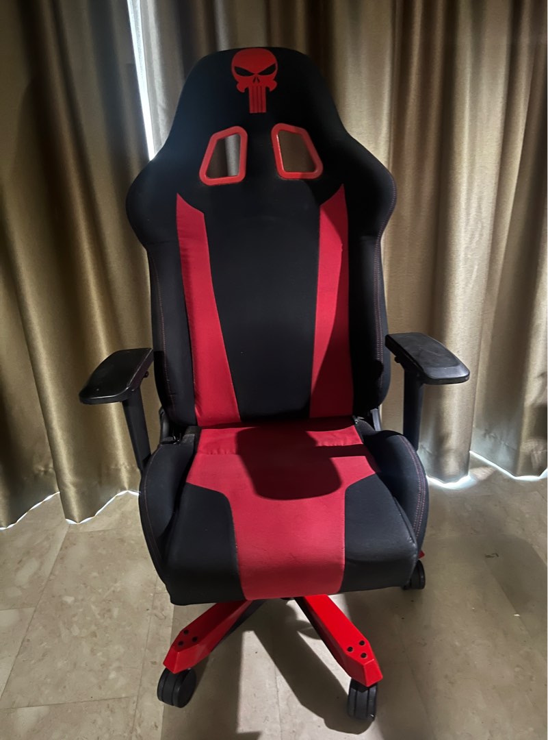 DX Racer Gaming Chair with customised fabric & logo, Furniture & Home ...