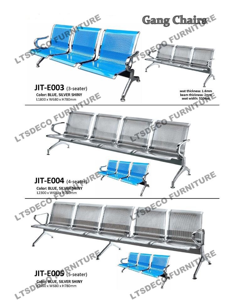 GANG CHAIR OFFICE FURNITURE | OFFICE PARTITION, Furniture & Home Living ...