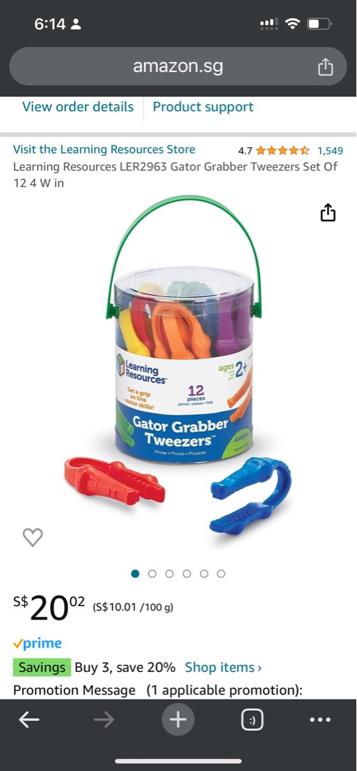 Gator grabber learning resource, Hobbies & Toys, Toys & Games on Carousell