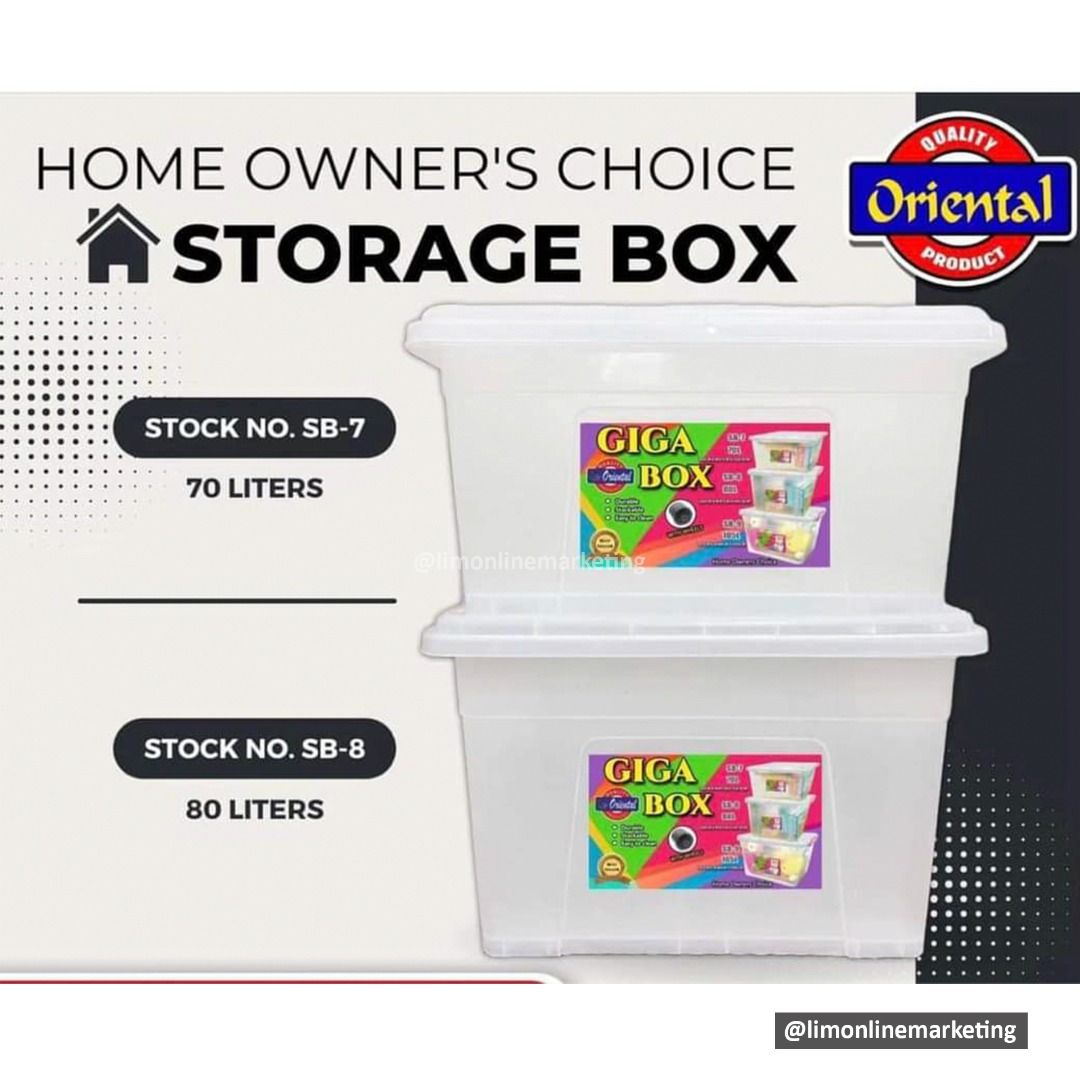 GIGA Box Plastic Storage, Everything Else, Others on Carousell