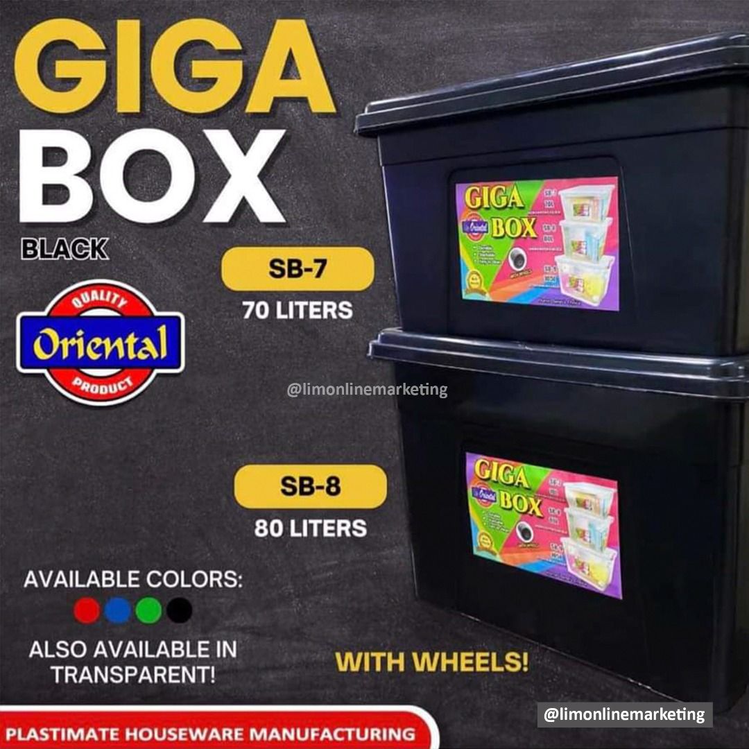 GIGA Box Plastic Storage, Everything Else, Others on Carousell