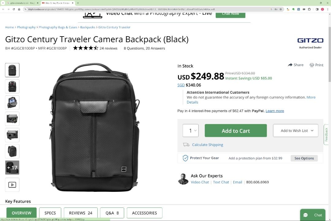 Gitzo Century Traveler Camera Backpack, Photography, Photography ...