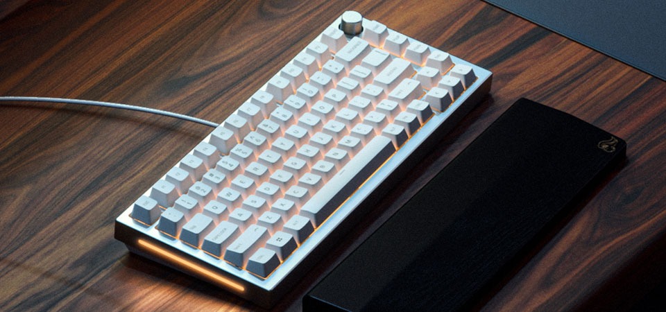 Glorious GMMK Pro Barebones ANSI Keyboard - White Ice, Computers & Tech, Parts & Accessories ...