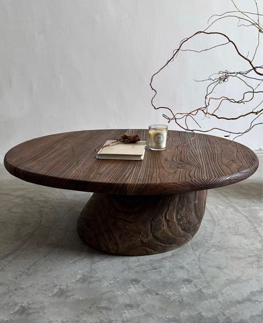 HARV Rustic Solid Wood Coffee Table, Furniture & Home Living, Furniture ...