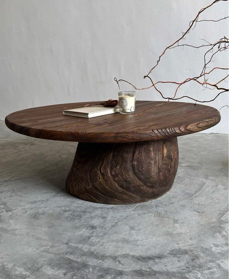 HARV Rustic Solid Wood Coffee Table, Furniture & Home Living, Furniture ...