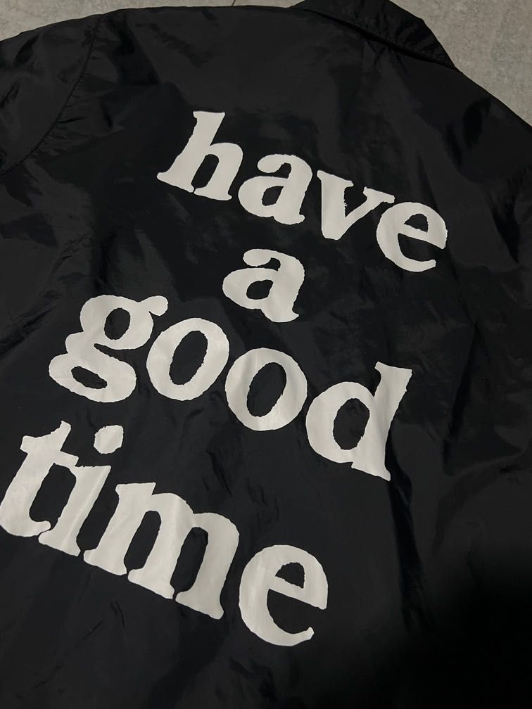 Have A Good Time Black Coach Jacket, Men's Fashion, Coats, Jackets and ...