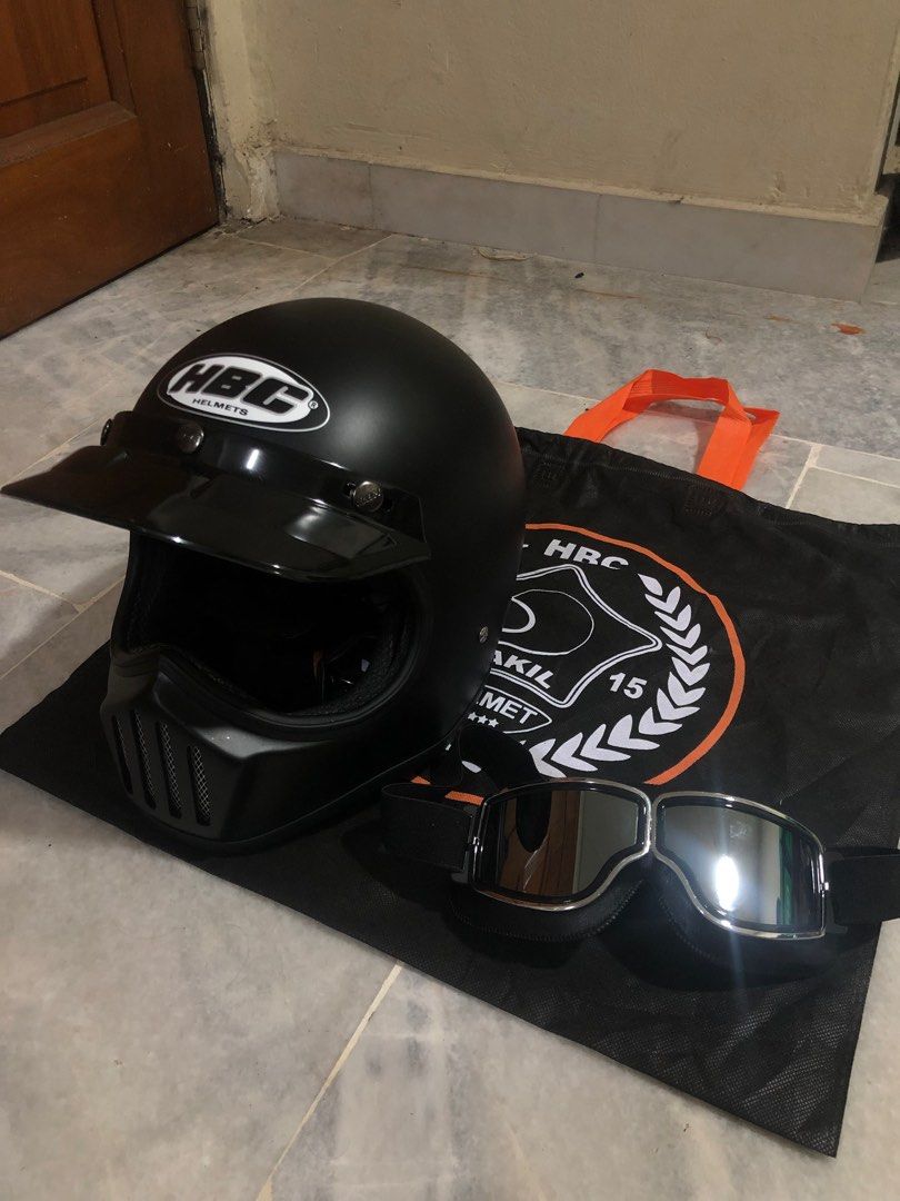 HBC Helmet Cafe Racer, Motorbikes on Carousell
