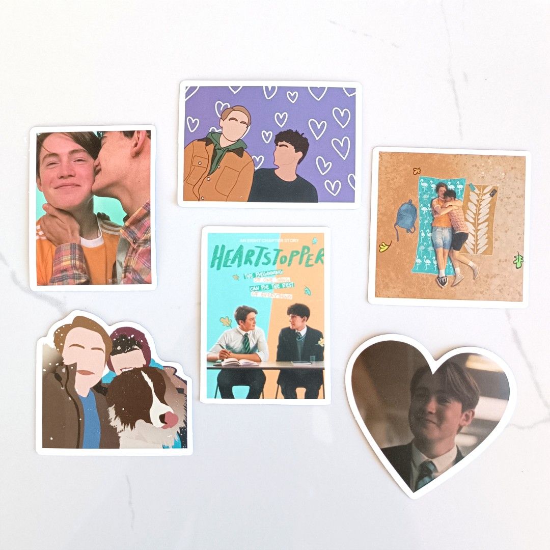 Heartstopper Waterproof Stickers (Sold per Set), Hobbies & Toys ...