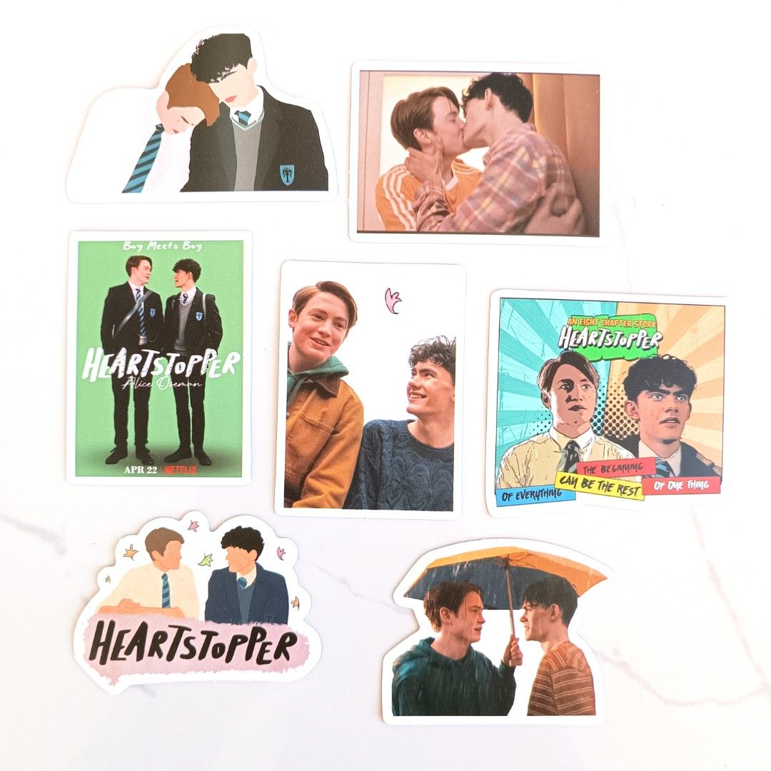 Heartstopper Waterproof Stickers (Sold per Set), Hobbies & Toys ...