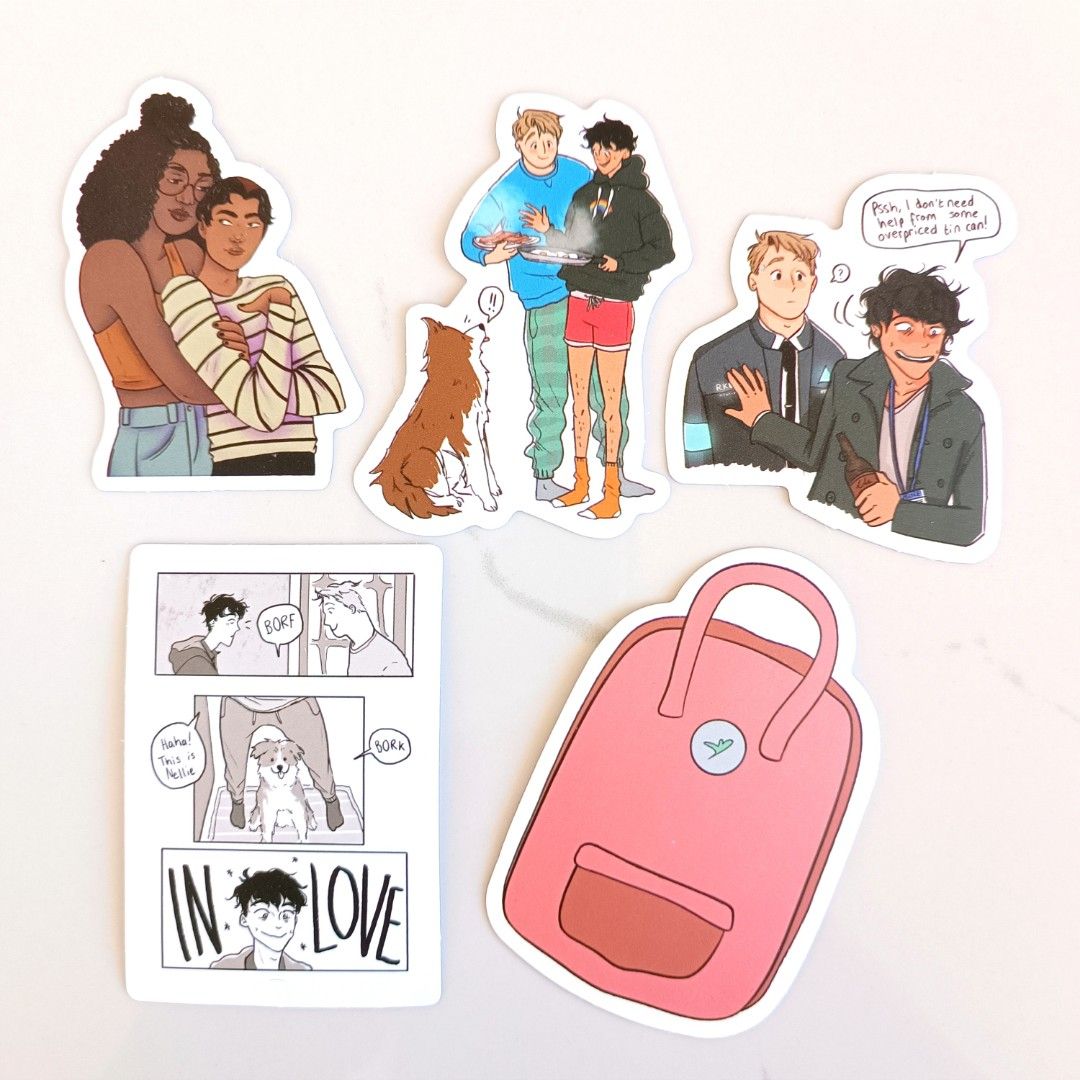 Heartstopper Waterproof Stickers (Sold per Set), Hobbies & Toys ...