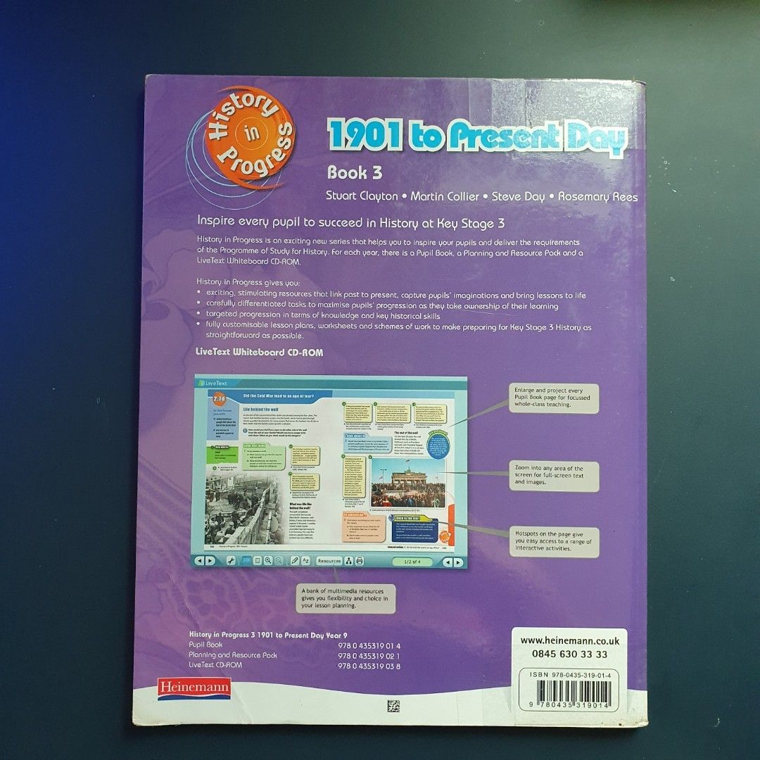 Heinemann: History in Progress: 1901 to Present Day (Book 3), Hobbies ...
