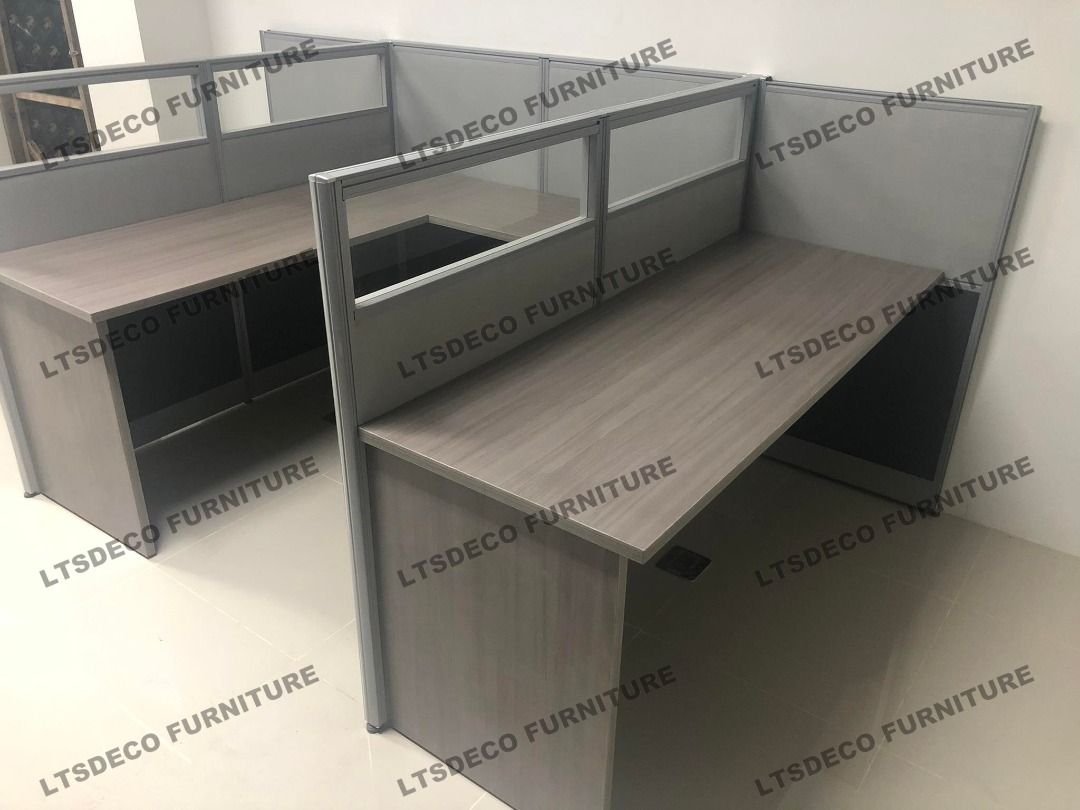 HIGH PANEL TWO-TONE WORKSTATION OFFICE PARTITIONS / OFFICE PARTITIONS ...