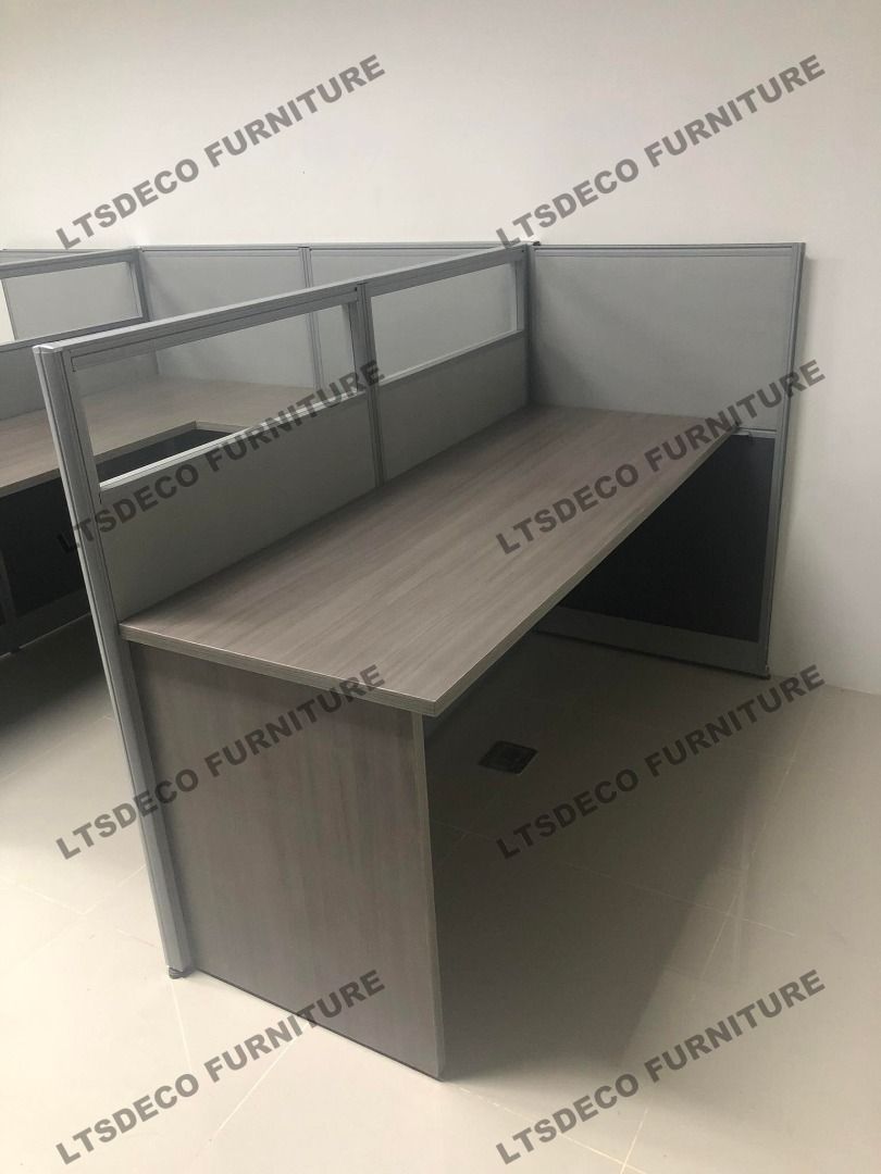 HIGH PANEL TWO-TONE WORKSTATION OFFICE PARTITIONS / OFFICE PARTITIONS ...