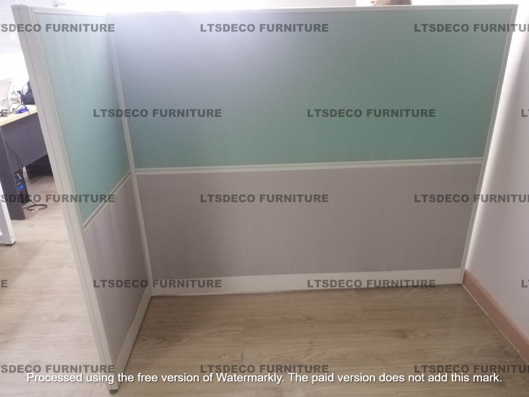 HIGH PANEL TWO-TONE WORKSTATION OFFICE PARTITIONS / OFFICE PARTITIONS ...