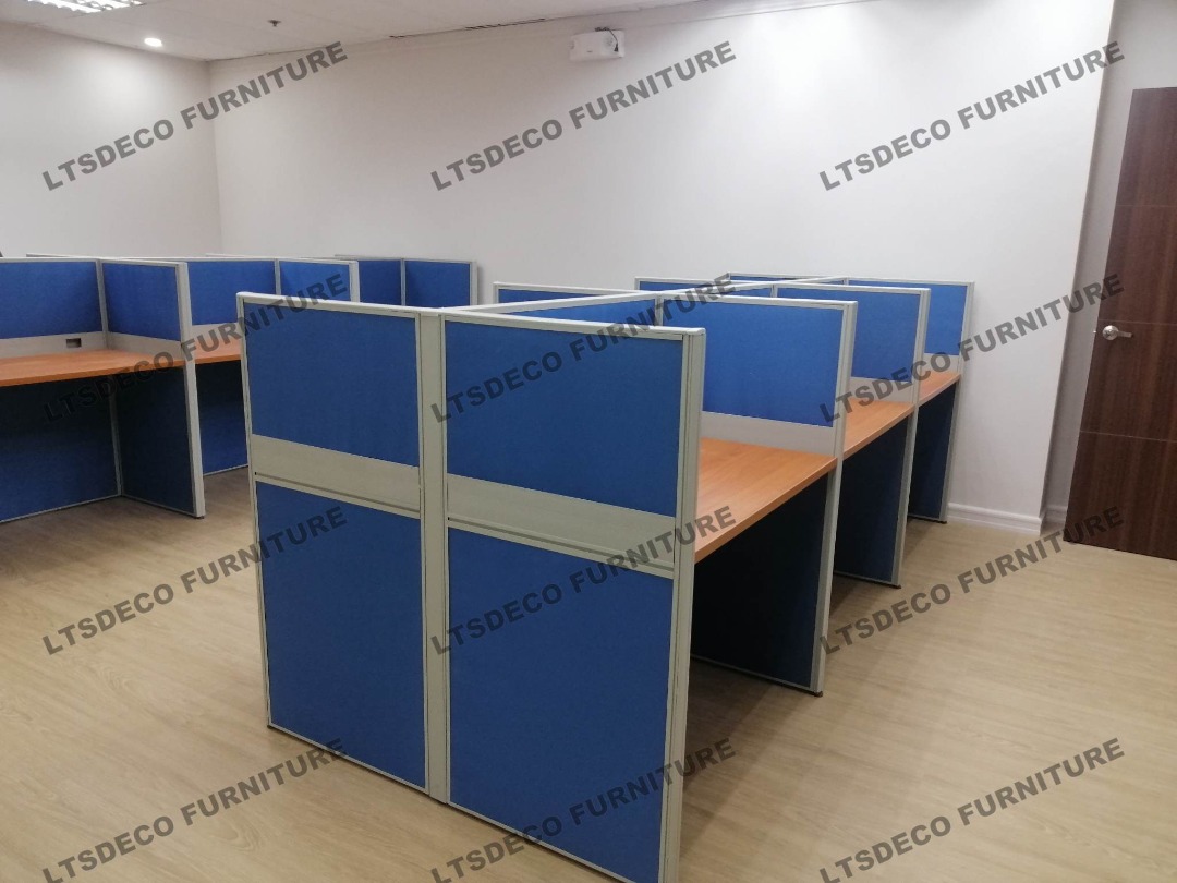 HIGH PANEL TWO-TONE WORKSTATION OFFICE PARTITIONS / OFFICE PARTITIONS ...