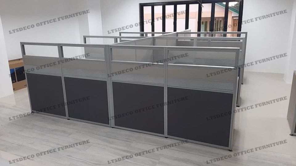HIGH PANEL TWO-TONE WORKSTATION OFFICE PARTITIONS / OFFICE PARTITIONS ...
