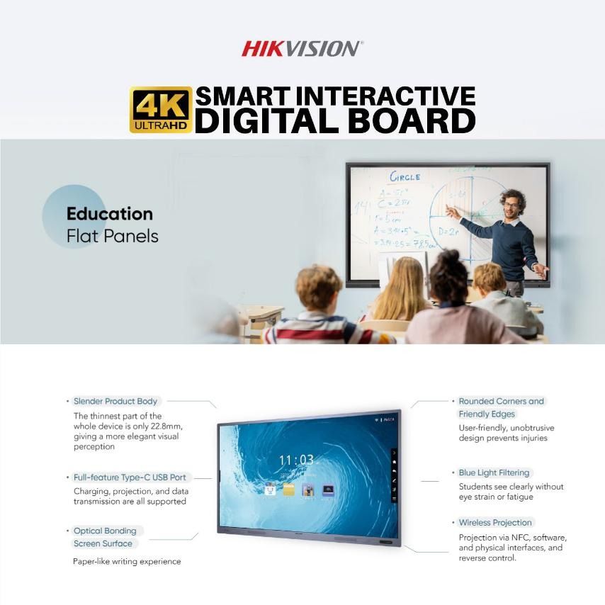 HIK VISION SMART INTERACTIVE DIGITAL BOARD, Computers & Tech, Office ...