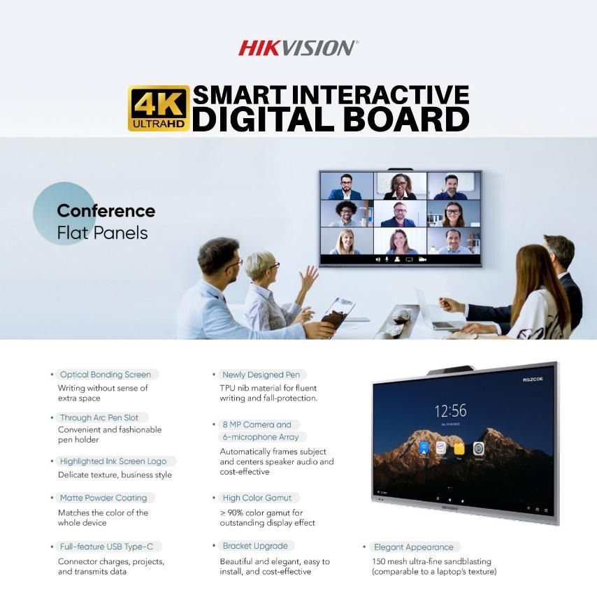HIK VISION SMART INTERACTIVE DIGITAL BOARD, Computers & Tech, Office ...