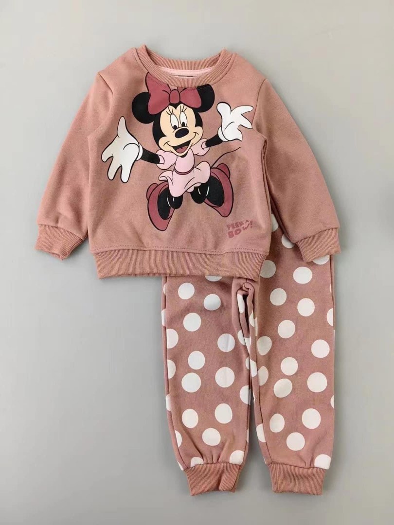 H&M x Minnie Mouse Tracksuit, Babies & Kids, Babies & Kids Fashion on ...