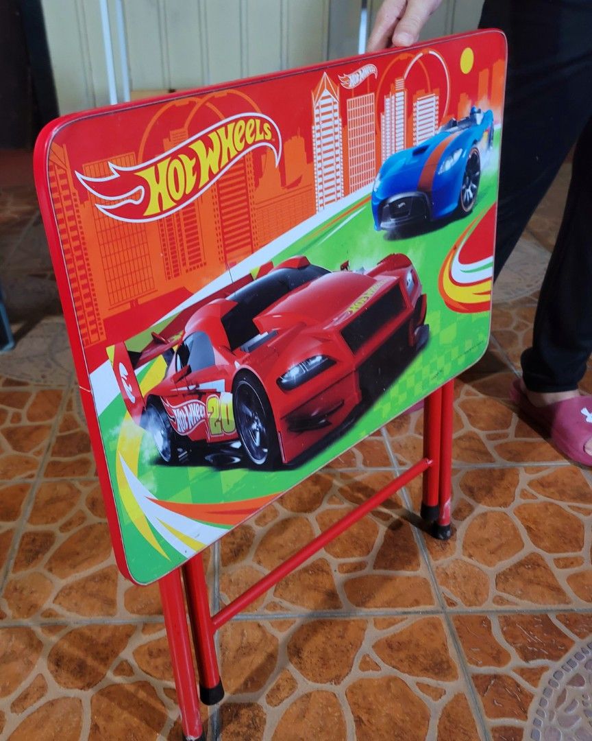 Foldable Table & chair for Kids! Hotwheels design, Babies & Kids, Baby ...