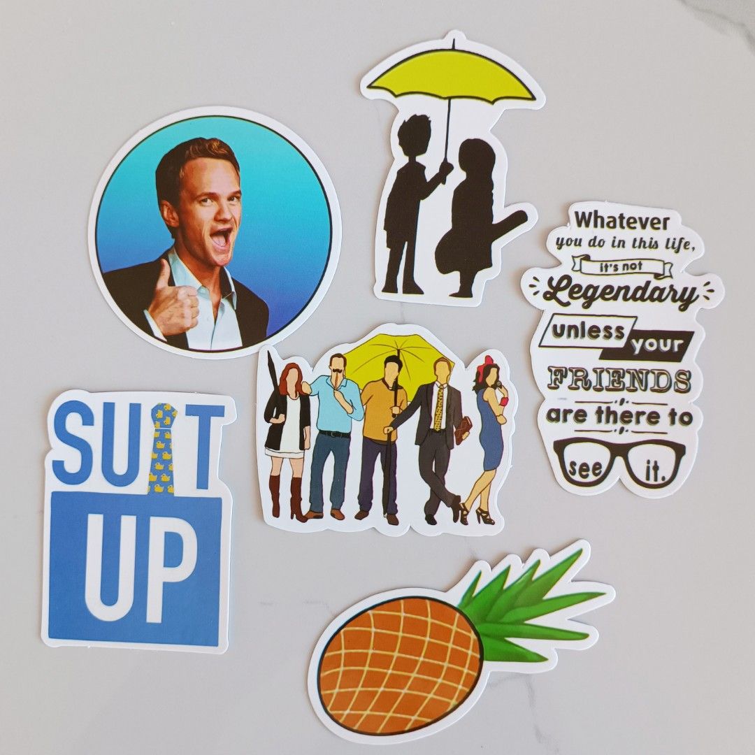How I Met Your Mother Stickers (Sold as Set ONLY), Hobbies & Toys ...