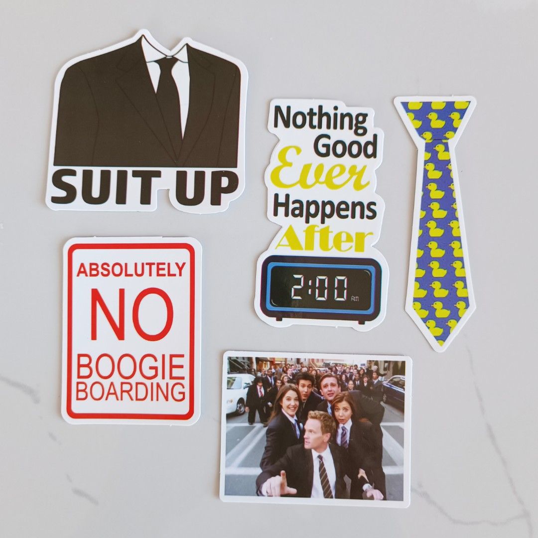 How I Met Your Mother Stickers (Sold as Set ONLY), Hobbies & Toys ...