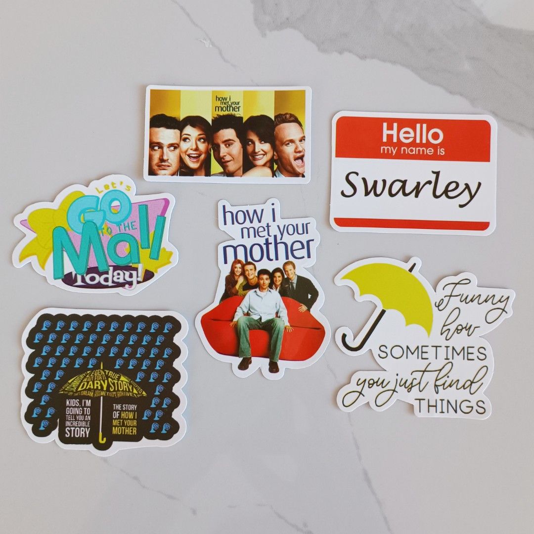 How I Met Your Mother Stickers (Sold as Set ONLY), Hobbies & Toys ...