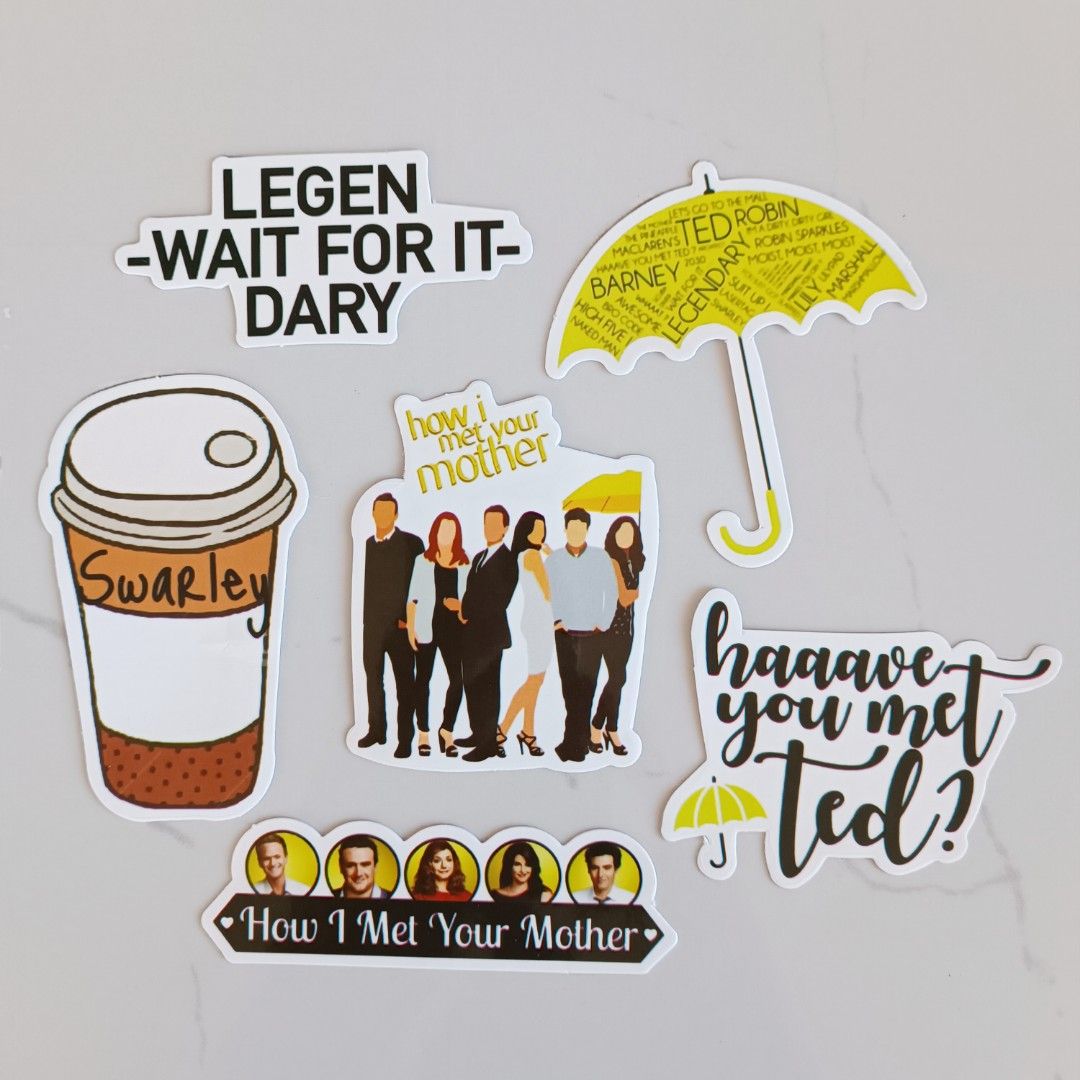 How I Met Your Mother Stickers (Sold as Set ONLY), Hobbies & Toys ...