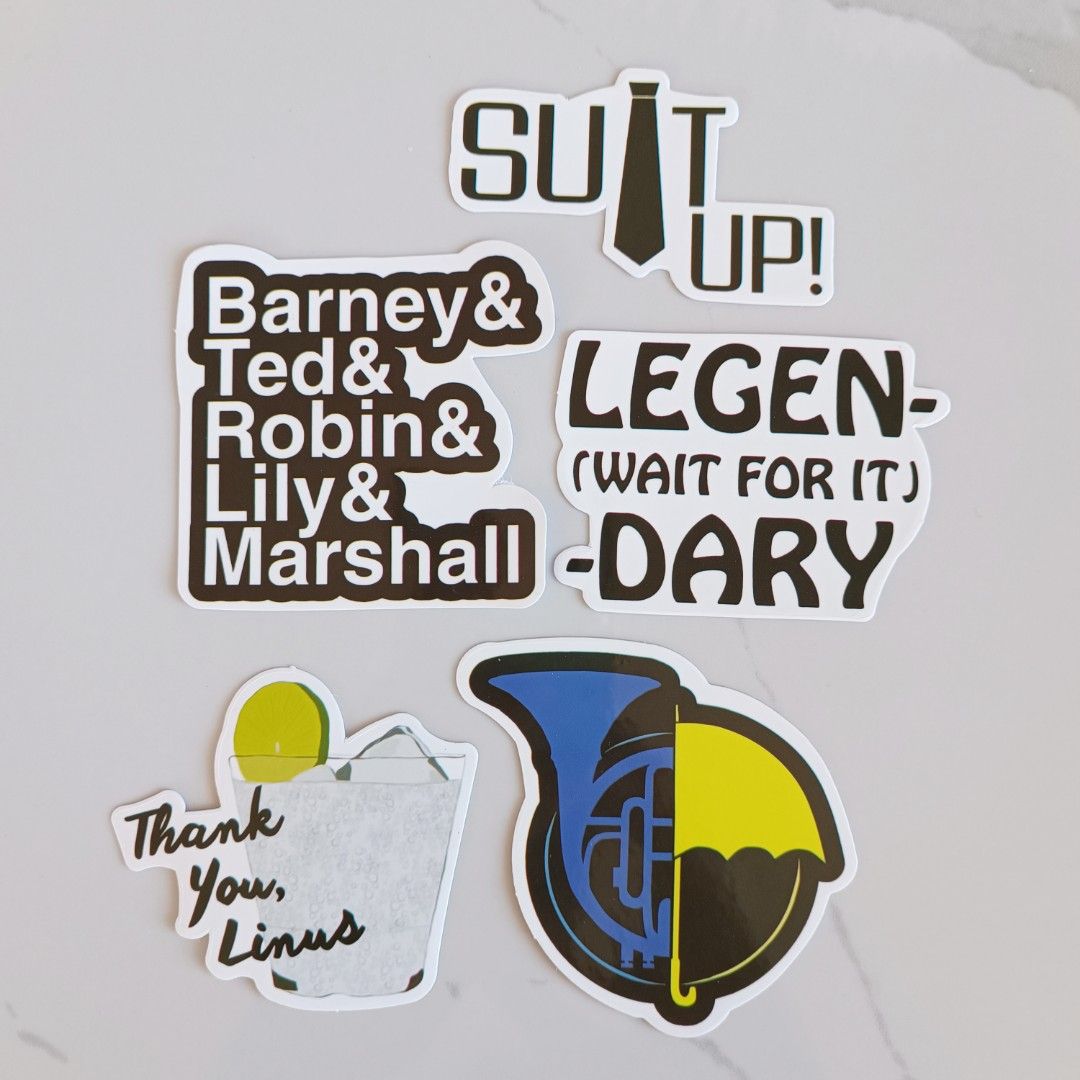 How I Met Your Mother Stickers (Sold as Set ONLY), Hobbies & Toys ...