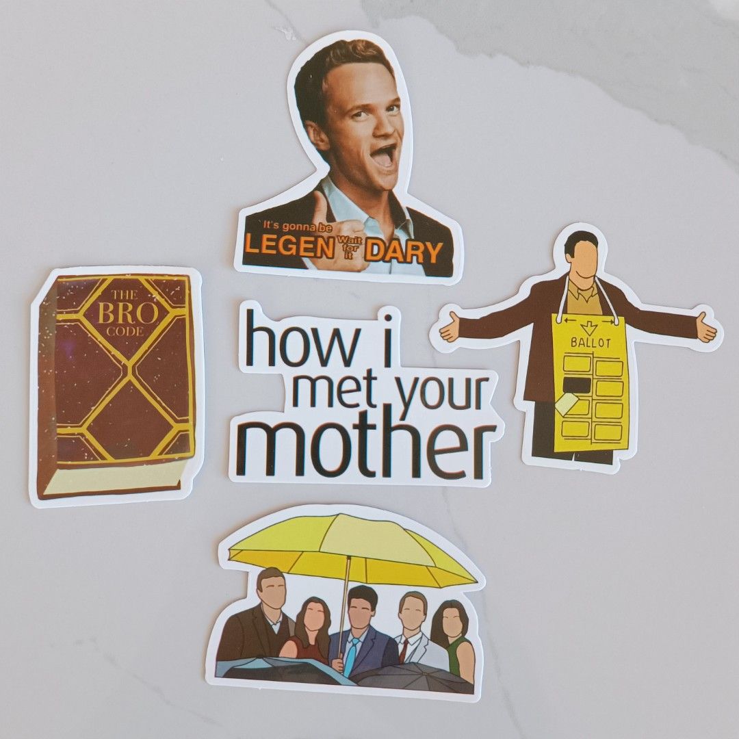 How I Met Your Mother Stickers (Sold as Set ONLY), Hobbies & Toys ...