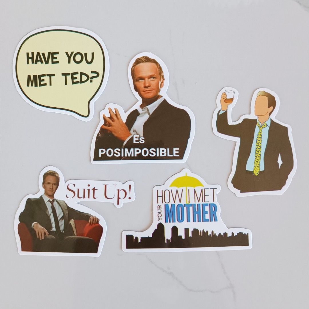 How I Met Your Mother Stickers (Sold as Set ONLY), Hobbies & Toys ...