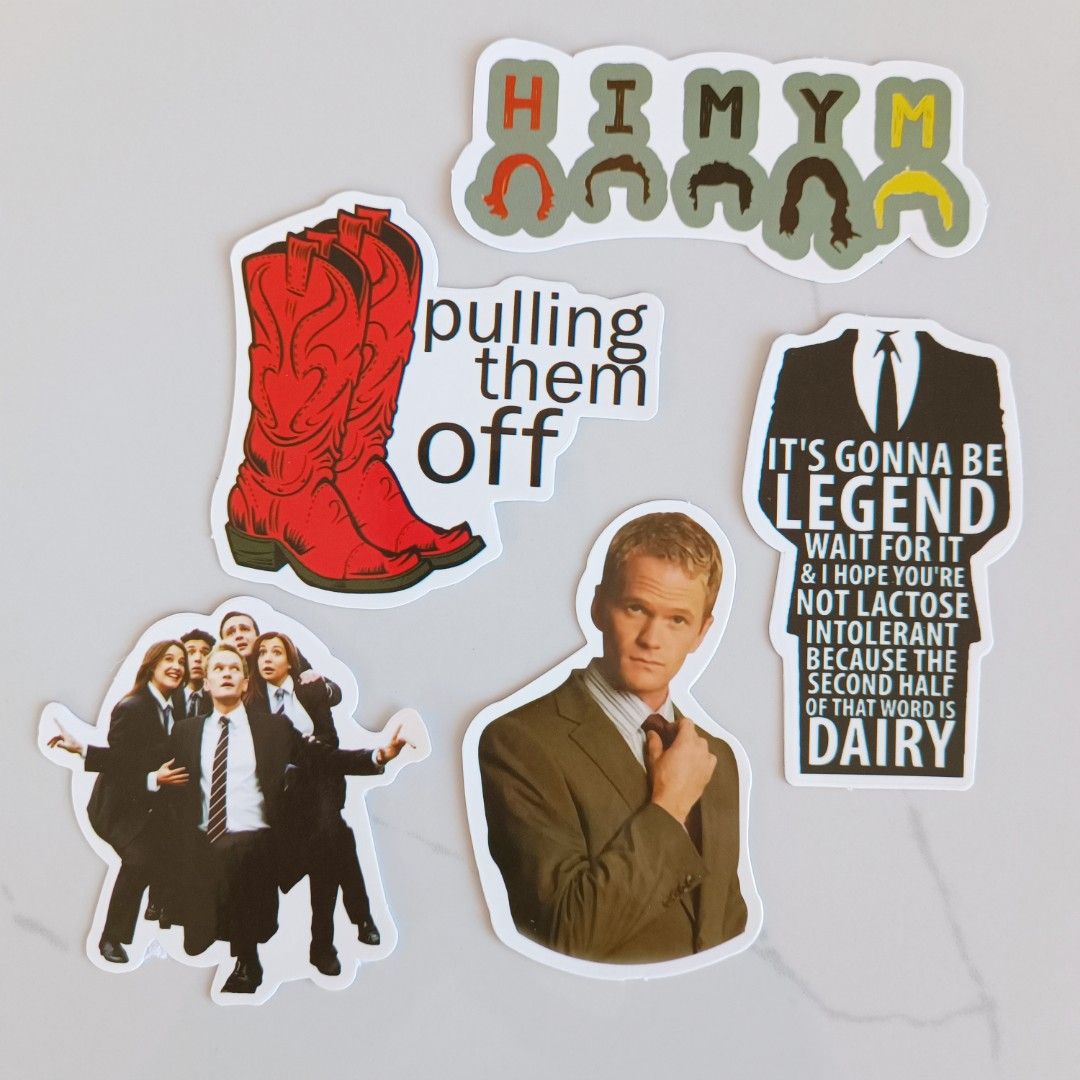 How I Met Your Mother Stickers (Sold as Set ONLY), Hobbies & Toys ...
