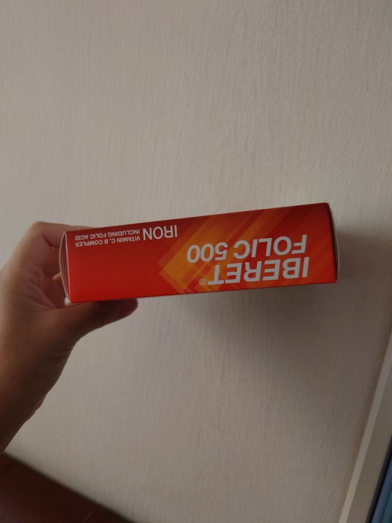 Iberet Folic 500, Health & Nutrition, Health Supplements, Vitamins ...