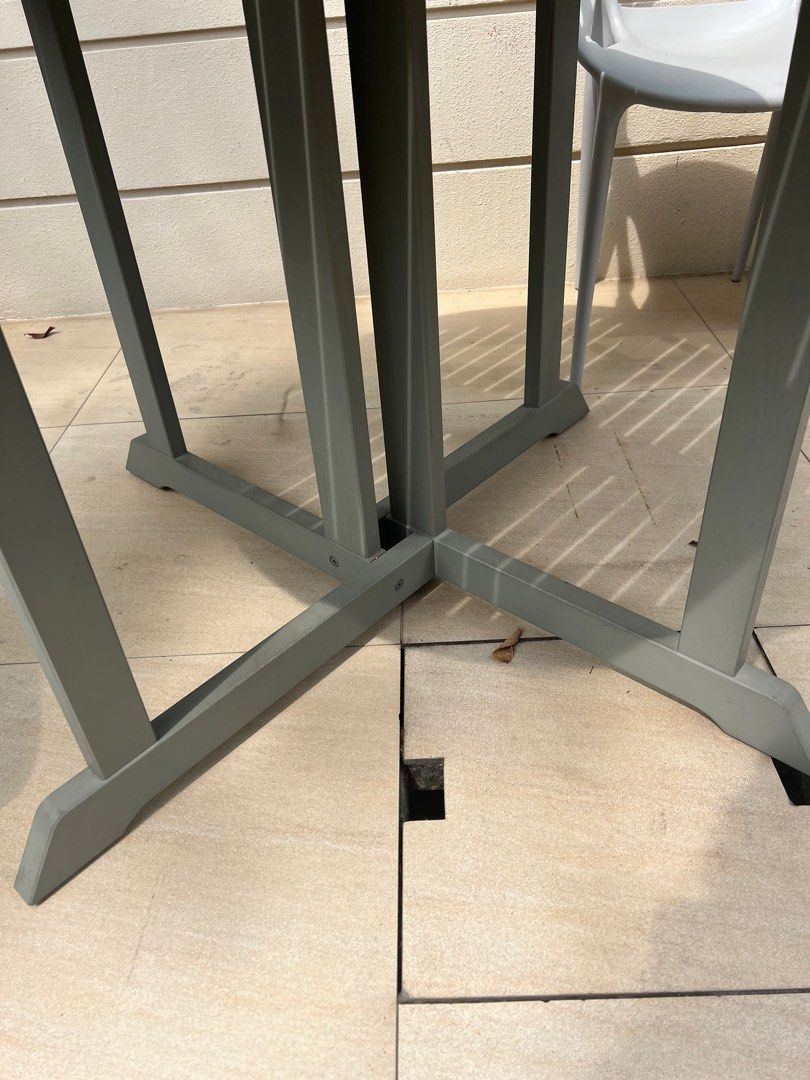 FURTHER REDUCED, must go! Ikea Bondholmen Round Outdoor Dining Table ...