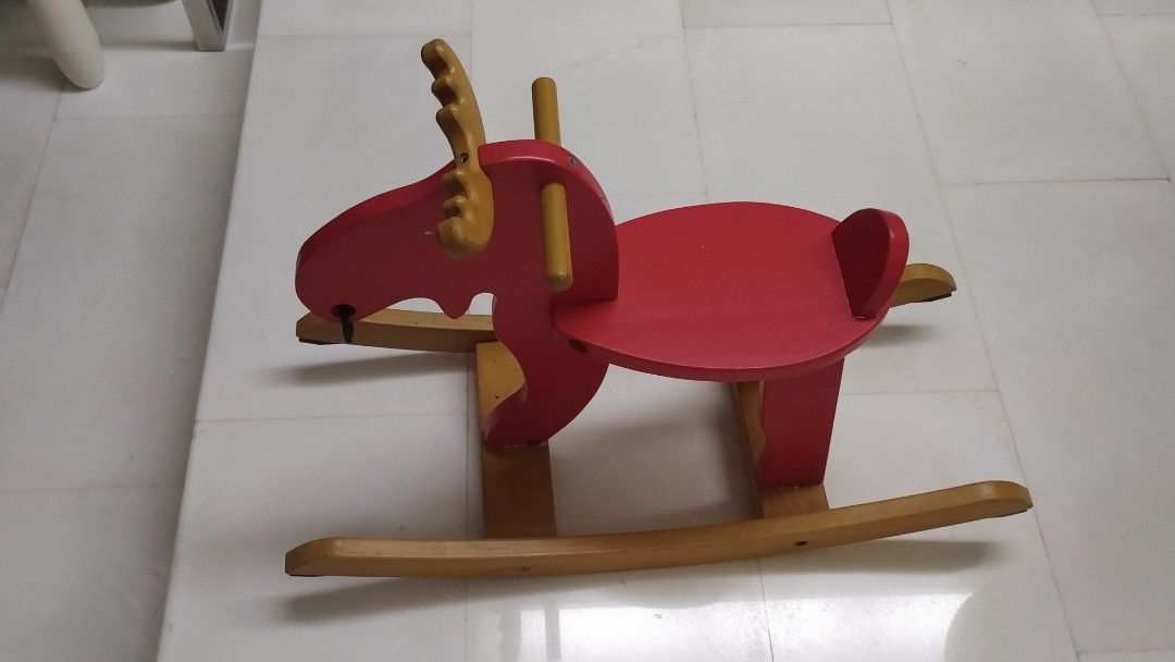 Ikea Rocking Moose, Babies & Kids, Infant Playtime on Carousell