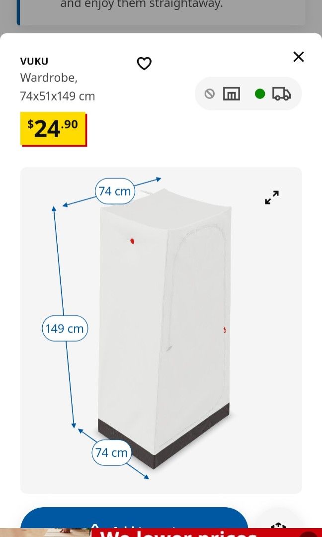 IKEA vuku wardrobe, Furniture & Home Living, Furniture, Shelves ...