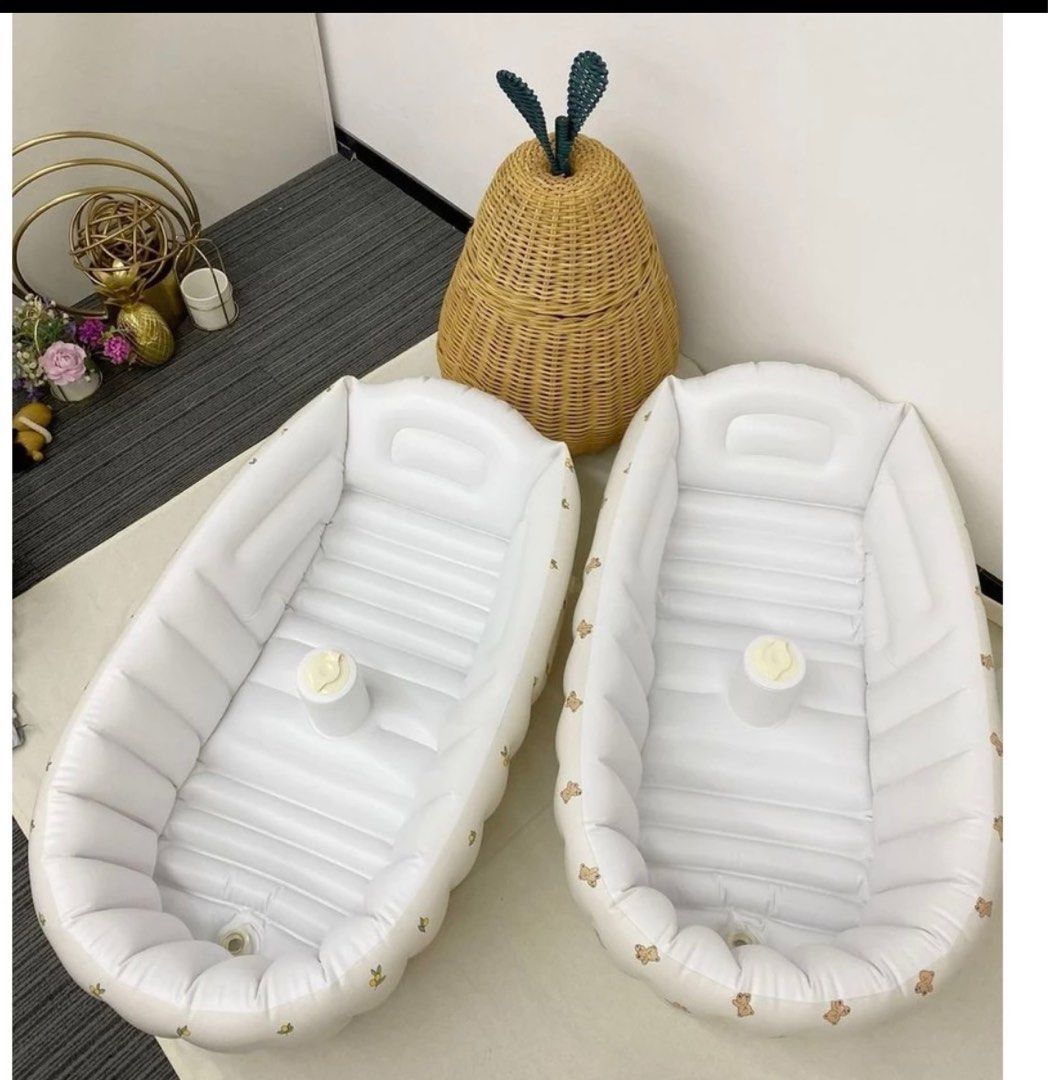 Inflatable Bathtub (Olive), Babies & Kids, Bathing & Changing, Bathtub ...