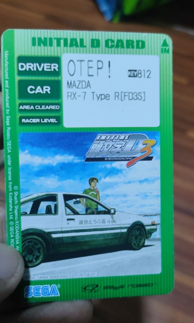Initial D Version 3 Data Card, Video Gaming, Gaming Accessories, Game ...