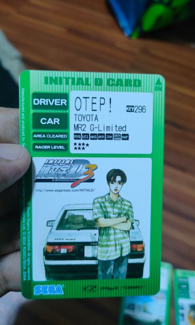 Initial D Version 3 Data Card, Video Gaming, Gaming Accessories, Game ...