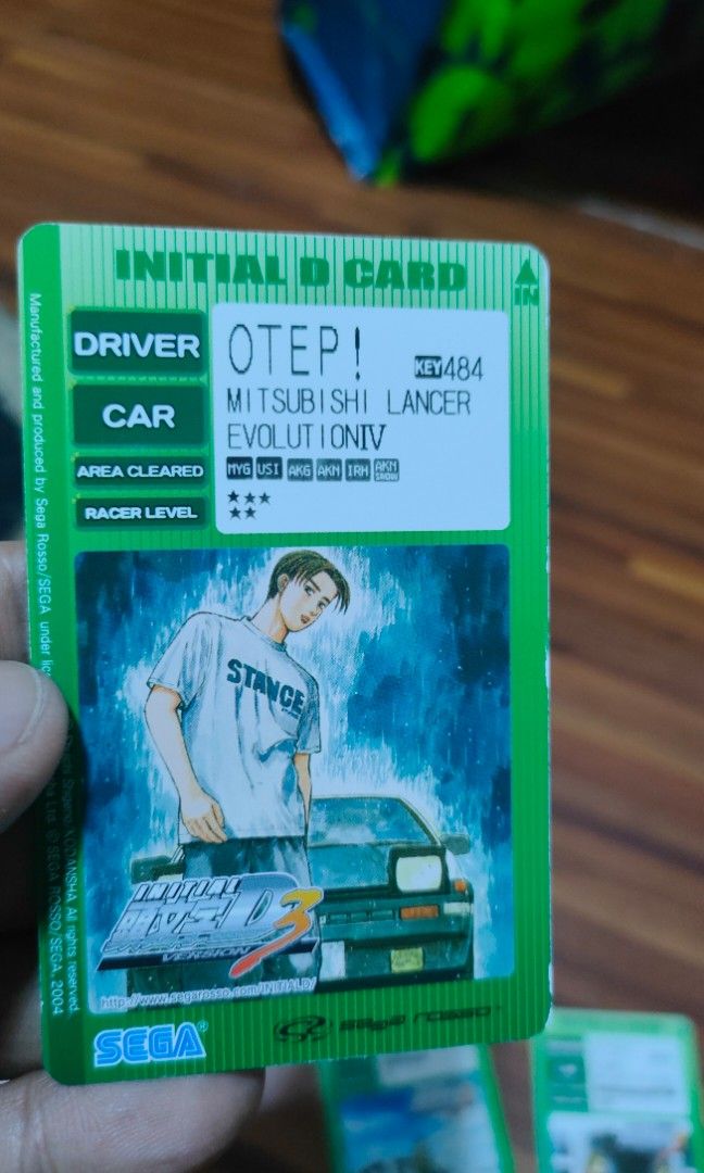 Initial D Version 3 Data Card, Video Gaming, Gaming Accessories, Game ...